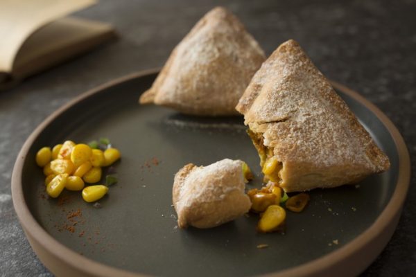 Masala Corn Samosa - Samosa Singh
